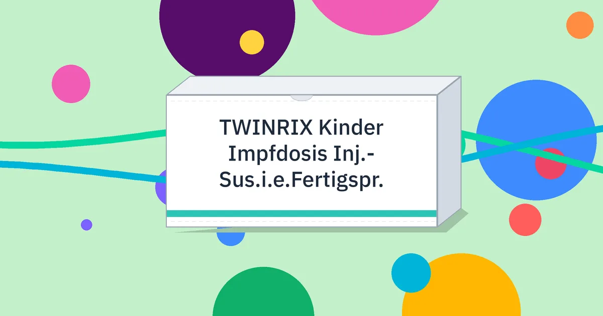 Symbolbild: Packung mit der Aufschrift TWINRIX Kinder Impfdosis Inj.-Sus.i.e.Fertigspr. (PZN 08866207) – Verfügbarkeit und Bezug in Apotheken in Frankfurt am Main