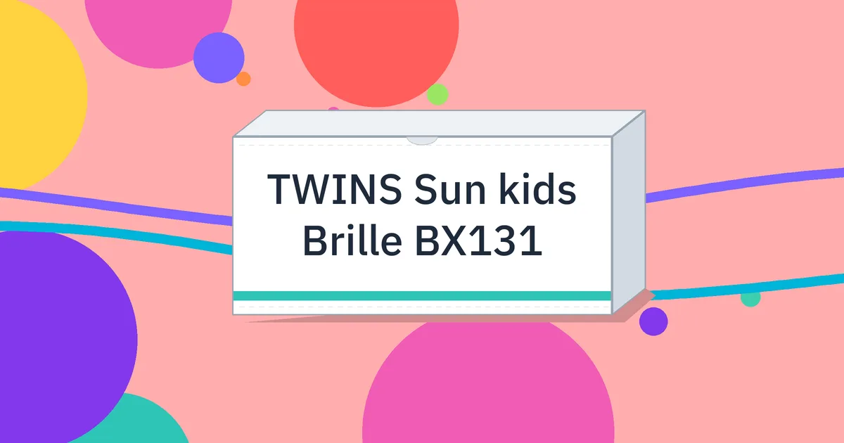 Symbolbild: Packung mit der Aufschrift TWINS Sun kids Brille BX131 (PZN 13344853) – Verfügbarkeit und Bezug in Apotheken in Frankfurt am Main