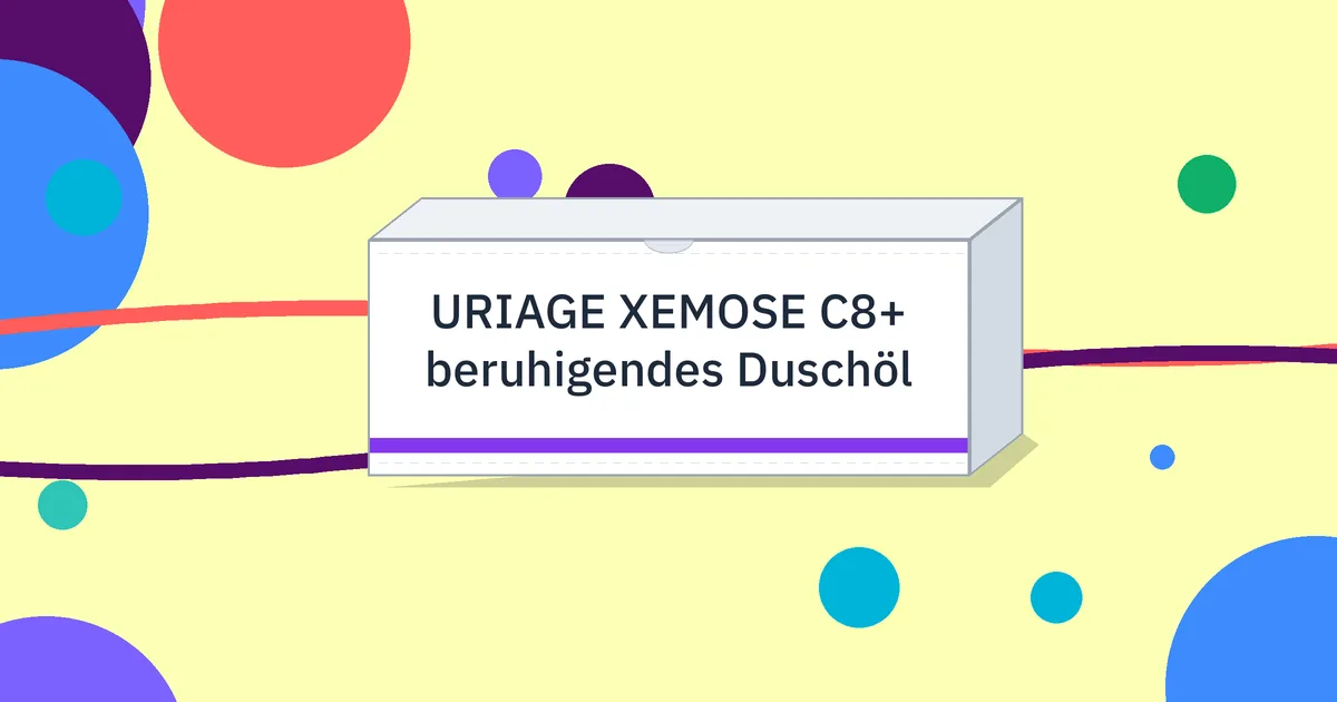 Symbolbild: Packung mit der Aufschrift URIAGE XEMOSE C8+ beruhigendes Duschöl (PZN 20083353) – Verfügbarkeit und Bezug in Apotheken in Frankfurt am Main