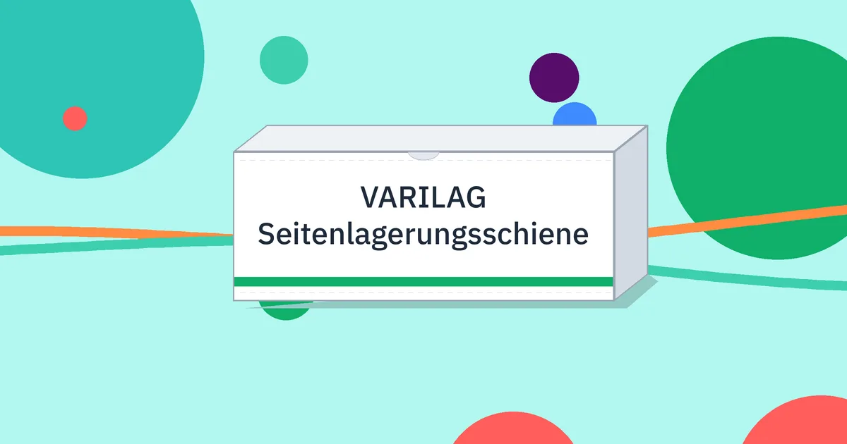 Symbolbild: Packung mit der Aufschrift VARILAG Seitenlagerungsschiene (PZN 17528716) – Verfügbarkeit und Bezug in Apotheken in Frankfurt am Main