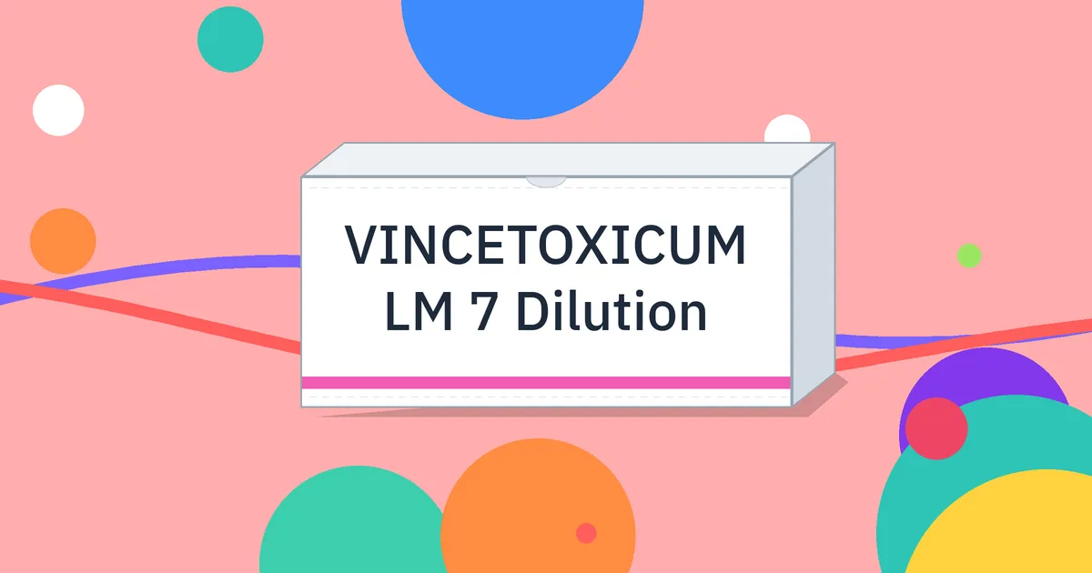 Symbolbild: Packung mit der Aufschrift VINCETOXICUM LM 7 Dilution (PZN 13274360) – Verfügbarkeit und Bezug in Apotheken in Frankfurt am Main
