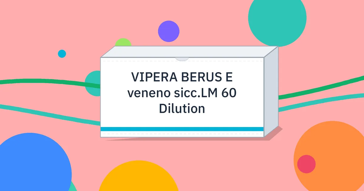 Symbolbild: Packung mit der Aufschrift VIPERA BERUS E veneno sicc.LM 60 Dilution (PZN 13277447) – Verfügbarkeit und Bezug in Apotheken in Frankfurt am Main