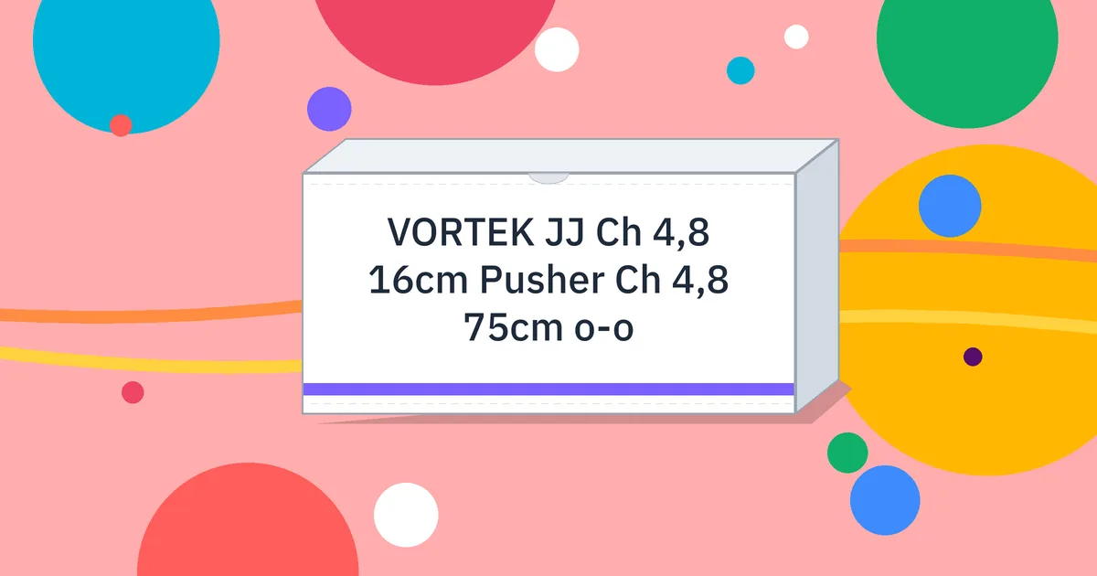 Symbolbild: Packung mit der Aufschrift VORTEK JJ Ch 4,8 16cm Pusher Ch 4,8 75cm o-o (PZN 00543829) – Verfügbarkeit und Bezug in Apotheken in Frankfurt am Main