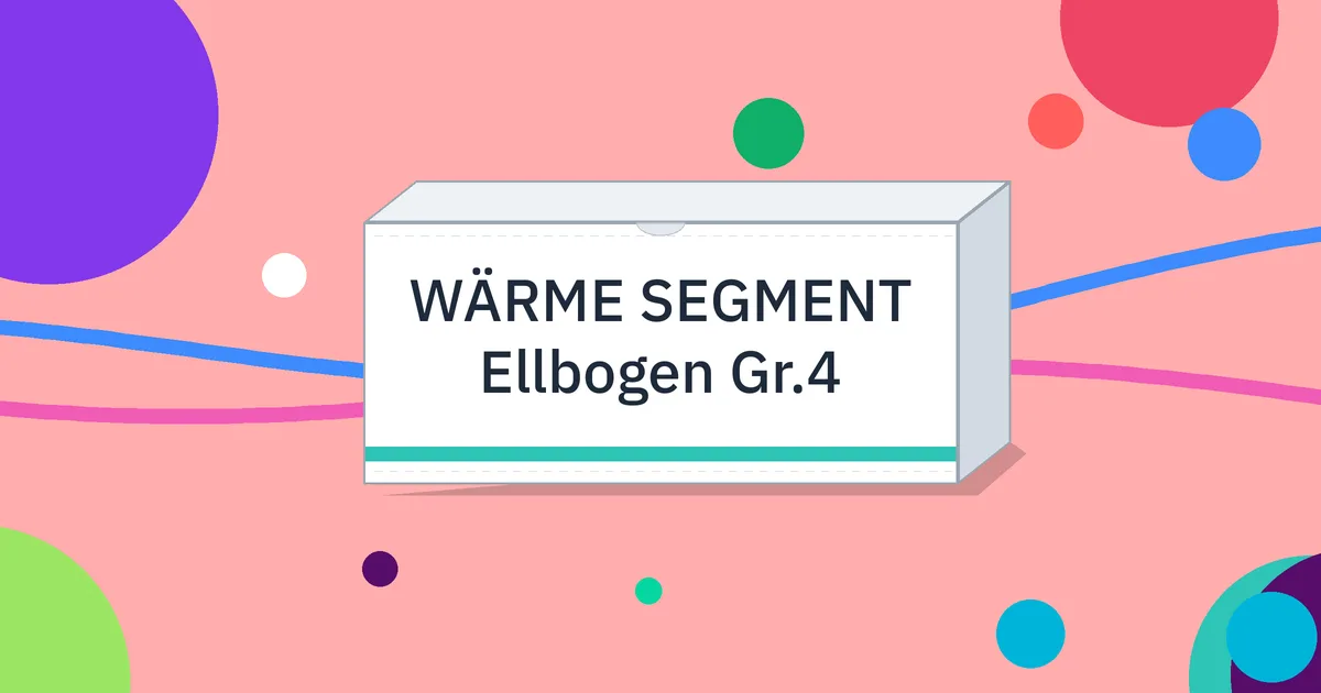Symbolbild: Packung mit der Aufschrift WÄRME SEGMENT Ellbogen Gr.4 (PZN 02445522) – Verfügbarkeit und Bezug in Apotheken in Frankfurt am Main