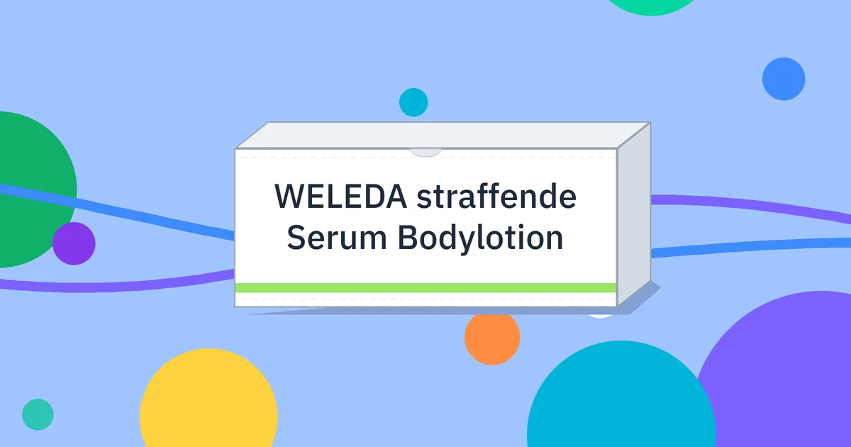 Symbolbild: Packung mit der Aufschrift WELEDA straffende Serum Bodylotion (PZN 19774075) – Verfügbarkeit und Bezug in Apotheken in Frankfurt am Main