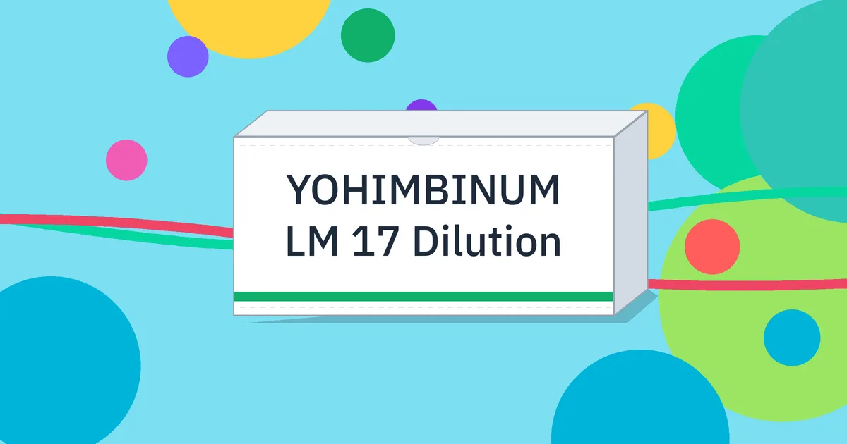Symbolbild: Packung mit der Aufschrift YOHIMBINUM LM 17 Dilution (PZN 13286110) – Verfügbarkeit und Bezug in Apotheken in Frankfurt am Main