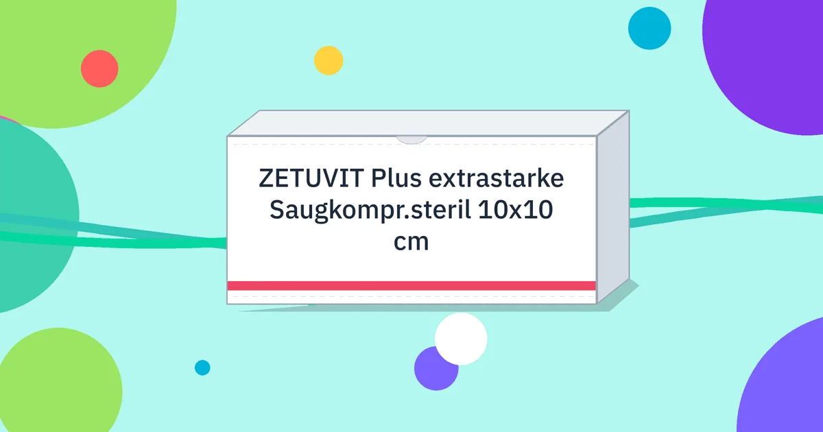 Symbolbild: Packung mit der Aufschrift ZETUVIT Plus extrastarke Saugkompr.steril 10x10 cm (PZN 20283684) – Verfügbarkeit und Bezug in Apotheken in Frankfurt am Main