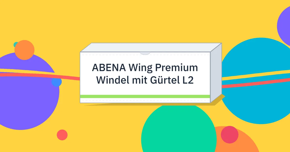 Symbolbild: Packung mit der Aufschrift ABENA Wing Premium Windel mit Gürtel L2 (PZN 17468871) – Verfügbarkeit und Bezug in Apotheken in Frankfurt am Main