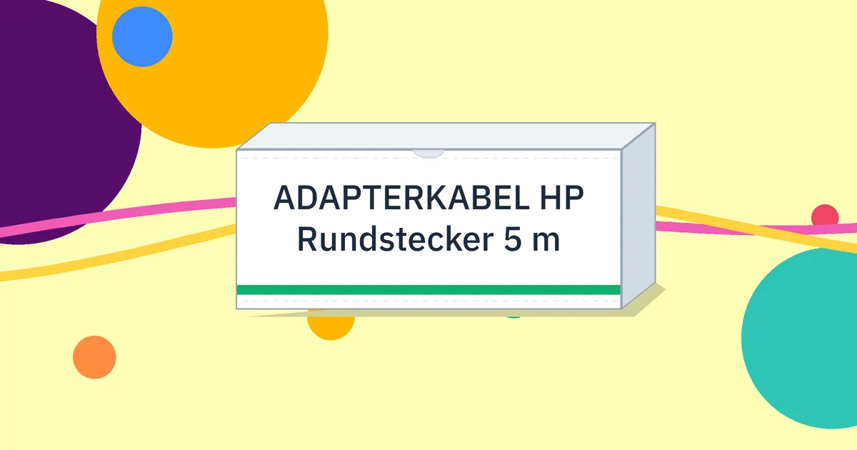 Symbolbild: Packung mit der Aufschrift ADAPTERKABEL HP Rundstecker 5 m (PZN 05462857) – Verfügbarkeit und Bezug in Apotheken in Frankfurt am Main