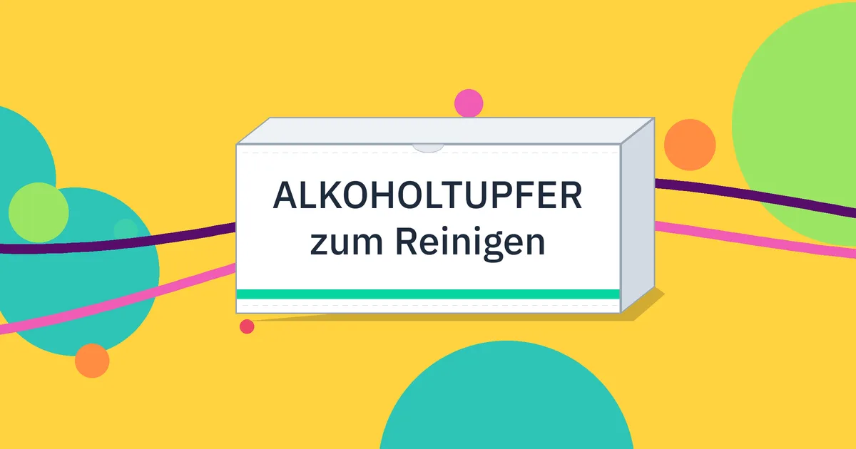 Symbolbild: Packung mit der Aufschrift ALKOHOLTUPFER zum Reinigen (PZN 10011269) – Verfügbarkeit und Bezug in Apotheken in Frankfurt am Main