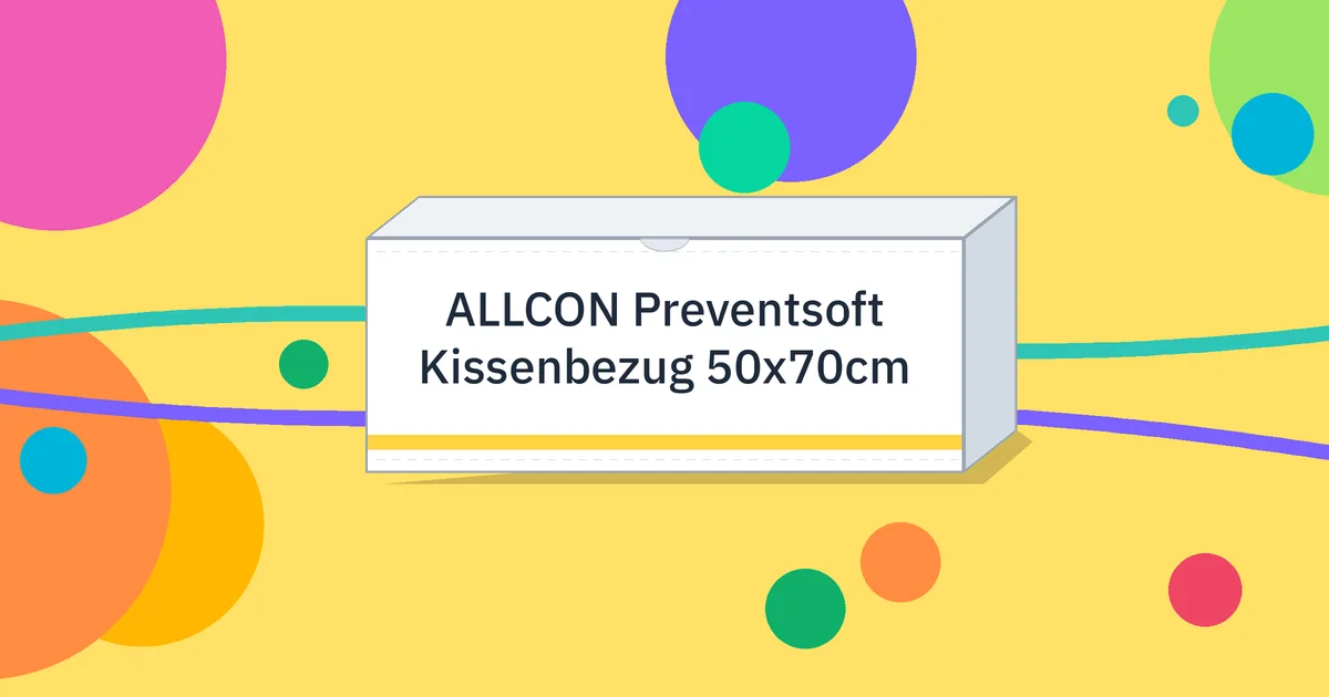 Symbolbild: Packung mit der Aufschrift ALLCON Preventsoft Kissenbezug 50x70cm (PZN 03093723) – Verfügbarkeit und Bezug in Apotheken in Frankfurt am Main