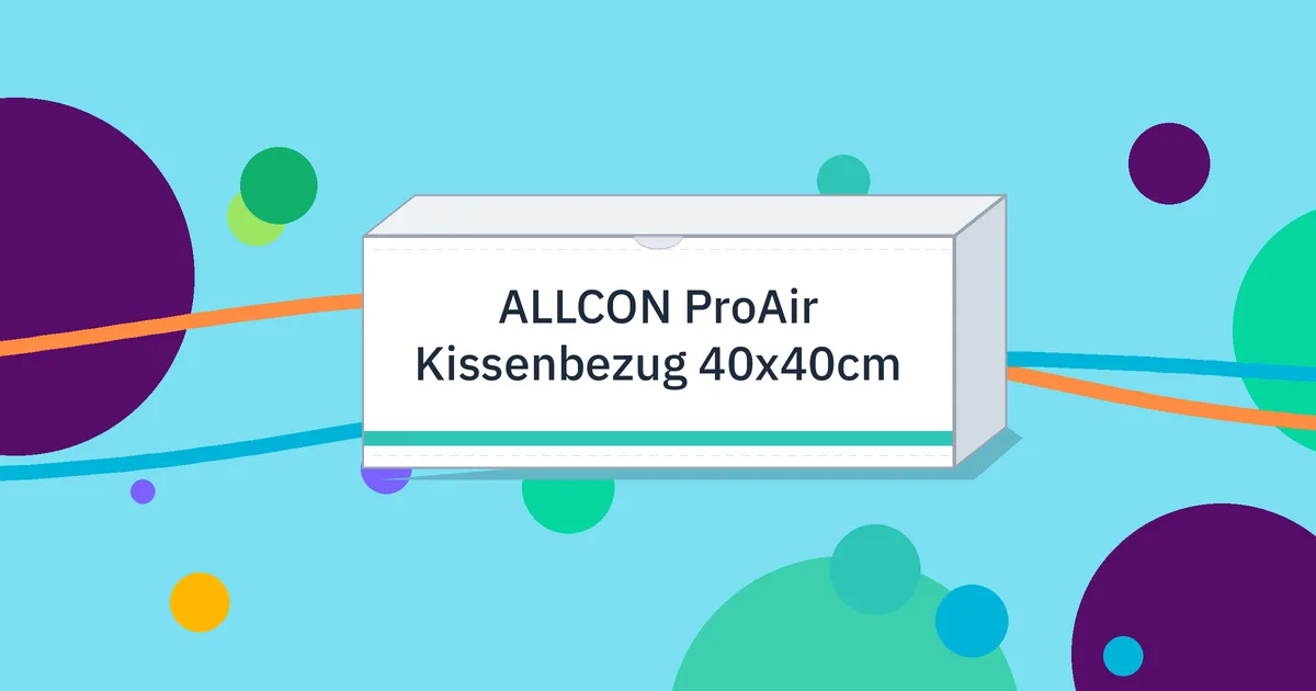 Symbolbild: Packung mit der Aufschrift ALLCON ProAir Kissenbezug 40x40cm (PZN 02064903) – Verfügbarkeit und Bezug in Apotheken in Frankfurt am Main