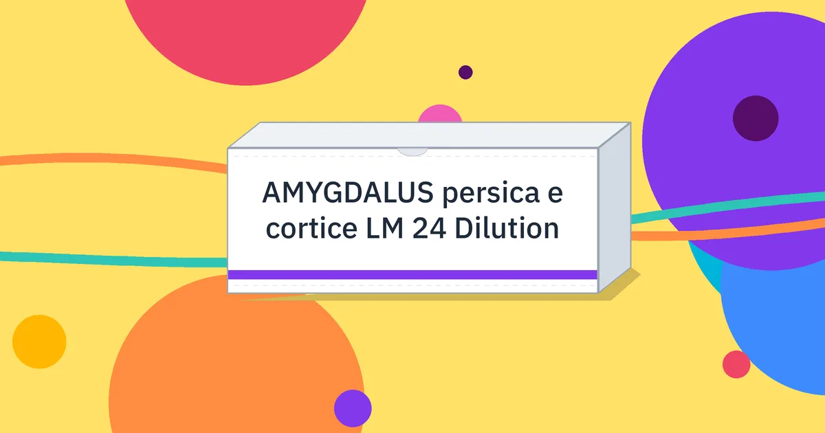 Symbolbild: Packung mit der Aufschrift AMYGDALUS persica e cortice LM 24 Dilution (PZN 13326192) – Verfügbarkeit und Bezug in Apotheken in Frankfurt am Main
