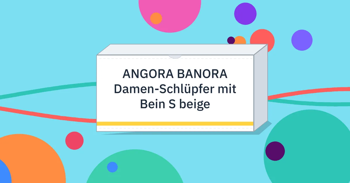 Symbolbild: Packung mit der Aufschrift ANGORA BANORA Damen-Schlüpfer mit Bein S beige (PZN 01540543) – Verfügbarkeit und Bezug in Apotheken in Frankfurt am Main