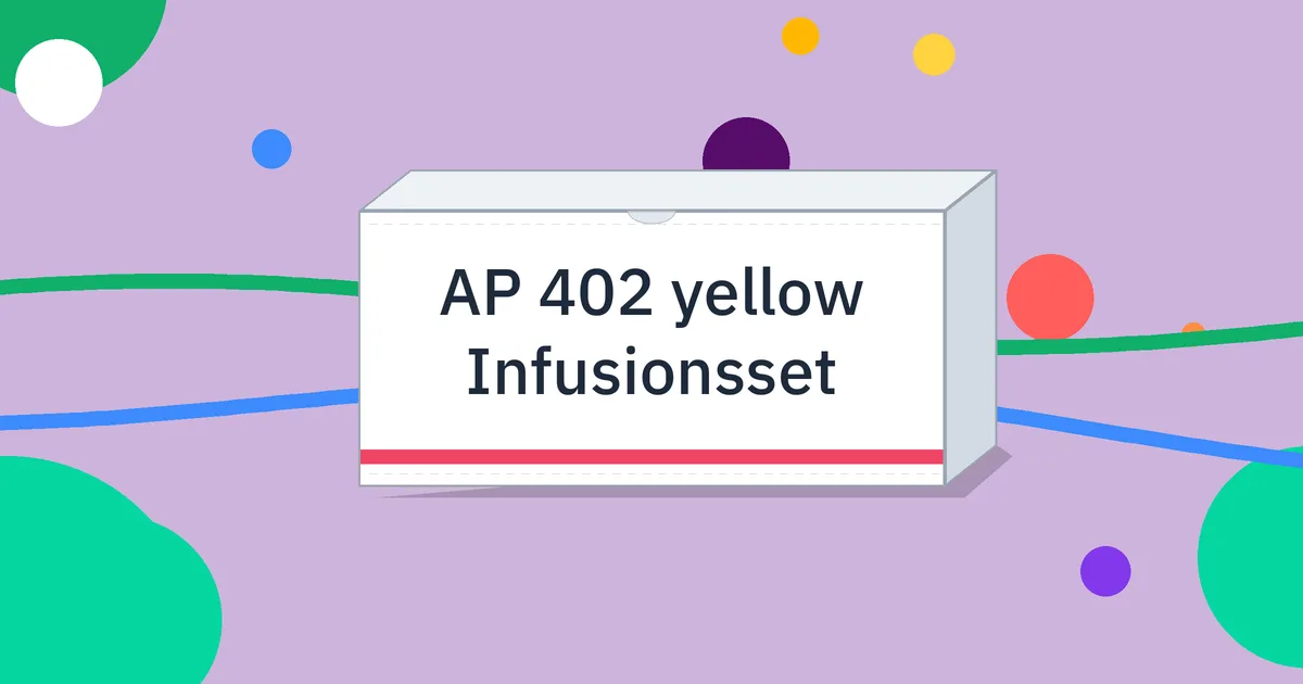 Symbolbild: Packung mit der Aufschrift AP 402 yellow Infusionsset (PZN 11016688) – Verfügbarkeit und Bezug in Apotheken in Frankfurt am Main