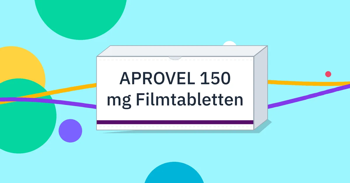 Symbolbild: Packung mit der Aufschrift APROVEL 150 mg Filmtabletten (PZN 07746487) – Verfügbarkeit und Bezug in Apotheken in Frankfurt am Main