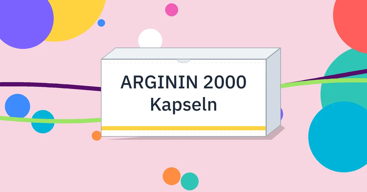 Symbolbild: Packung mit der Aufschrift ARGININ 2000 Kapseln (PZN 16790688) – Verfügbarkeit und Bezug in Apotheken in Frankfurt am Main