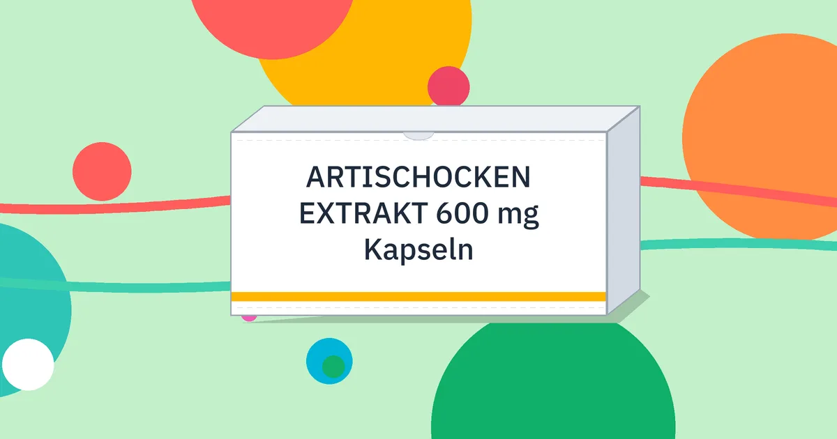 Symbolbild: Packung mit der Aufschrift ARTISCHOCKEN EXTRAKT 600 mg Kapseln (PZN 18650230) – Verfügbarkeit und Bezug in Apotheken in Frankfurt am Main