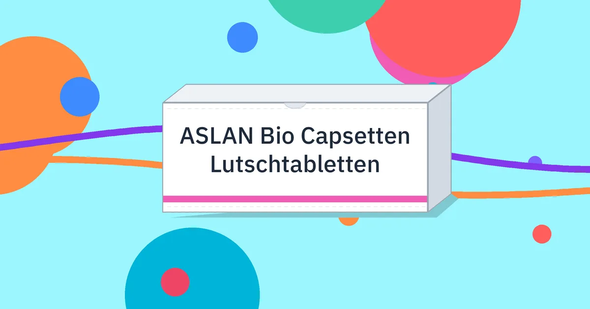 Symbolbild: Packung mit der Aufschrift ASLAN Bio Capsetten Lutschtabletten (PZN 01667166) – Verfügbarkeit und Bezug in Apotheken in Frankfurt am Main