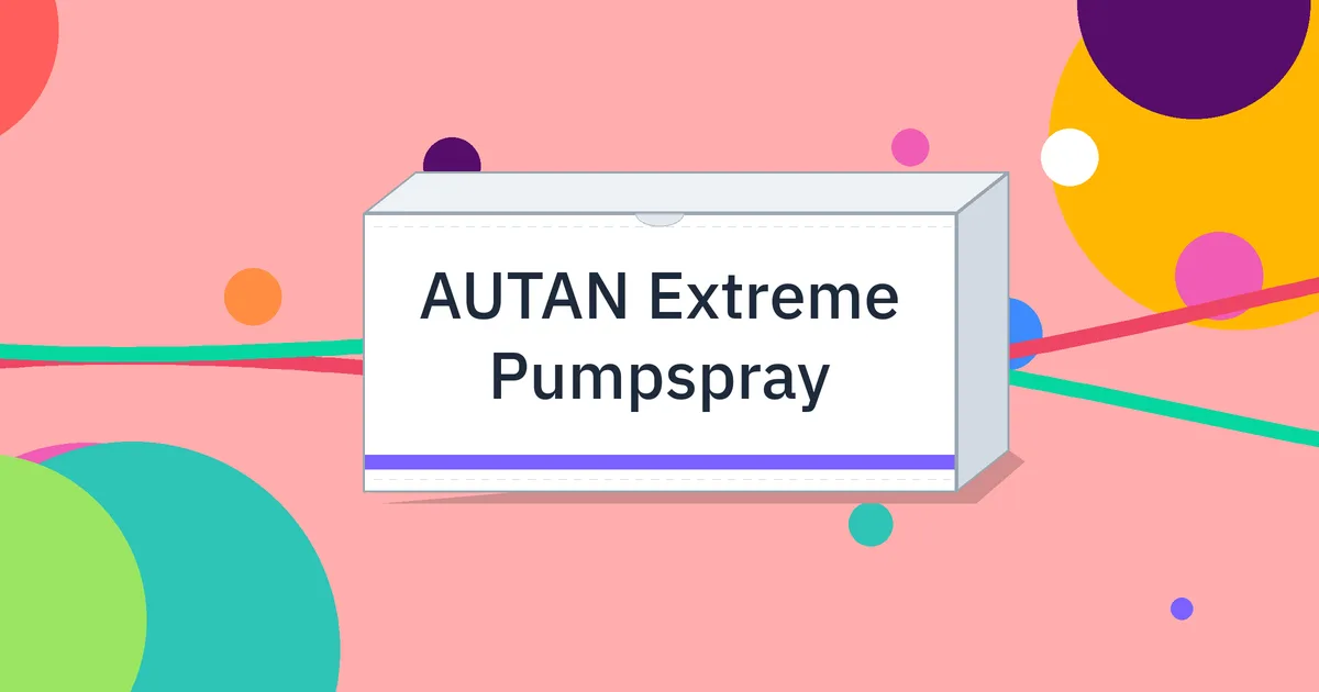 Symbolbild: Packung mit der Aufschrift AUTAN Extreme Pumpspray (PZN 20224061) – Verfügbarkeit und Bezug in Apotheken in Frankfurt am Main