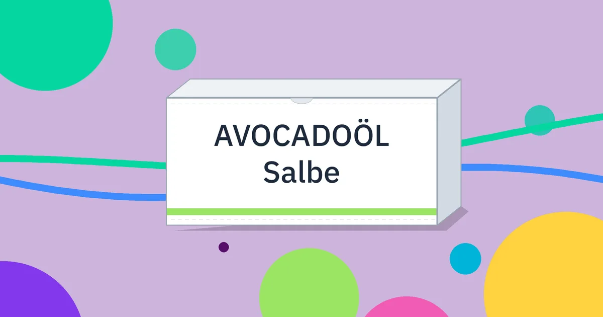 Symbolbild: Packung mit der Aufschrift AVOCADOÖL Salbe (PZN 16865222) – Verfügbarkeit und Bezug in Apotheken in Frankfurt am Main