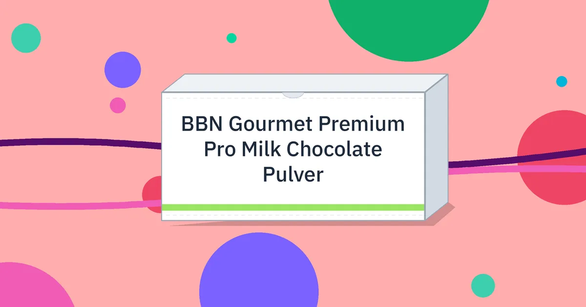 Symbolbild: Packung mit der Aufschrift BBN Gourmet Premium Pro Milk Chocolate Pulver (PZN 16853785) – Verfügbarkeit und Bezug in Apotheken in Frankfurt am Main