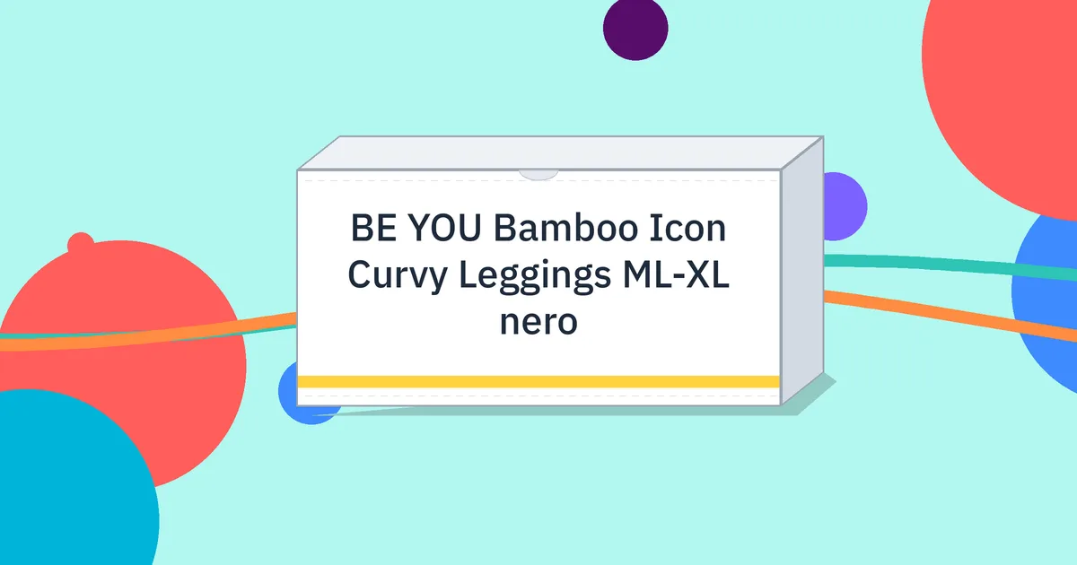 Symbolbild: Packung mit der Aufschrift BE YOU Bamboo Icon Curvy Leggings ML-XL nero (PZN 19165761) – Verfügbarkeit und Bezug in Apotheken in Frankfurt am Main