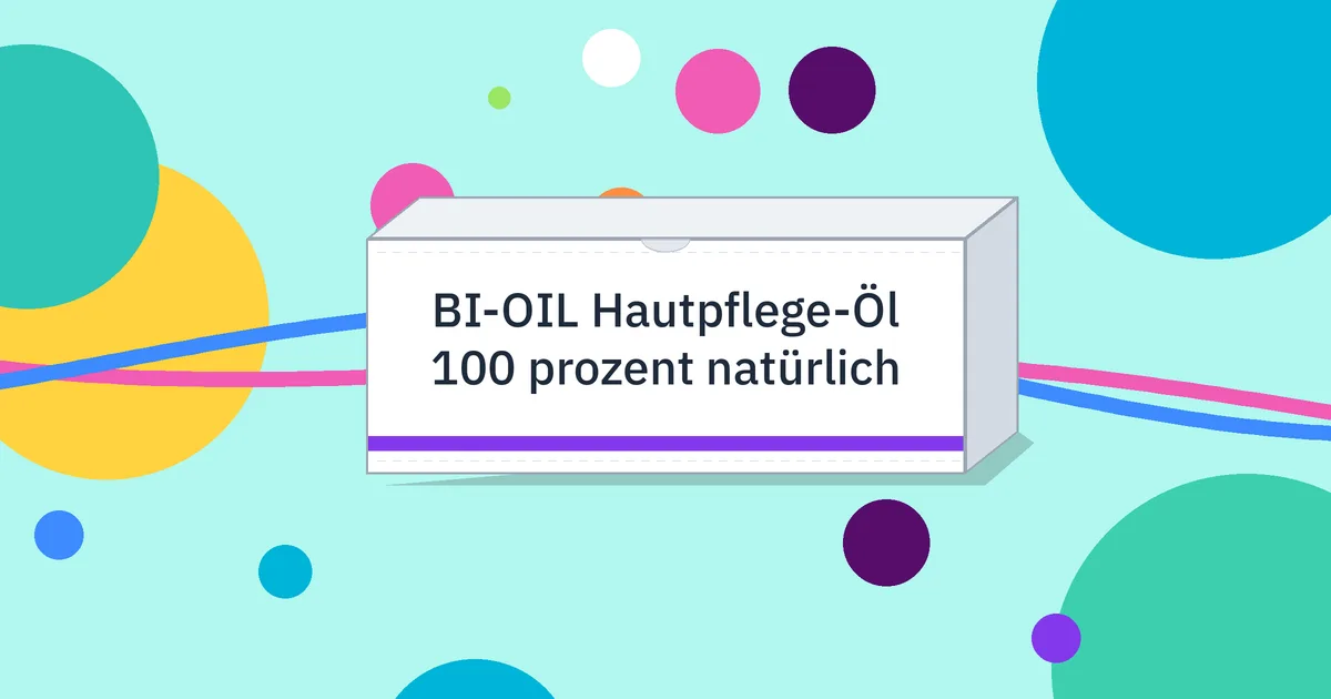 Symbolbild: Packung mit der Aufschrift BI-OIL Hautpflege-Öl 100 prozent natürlich (PZN 17283746) – Verfügbarkeit und Bezug in Apotheken in Frankfurt am Main