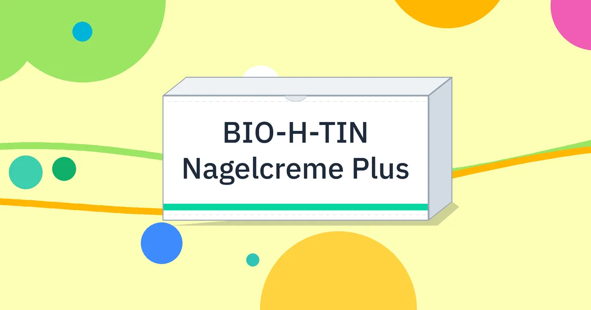 Symbolbild: Packung mit der Aufschrift BIO-H-TIN Nagelcreme Plus (PZN 01914587) – Verfügbarkeit und Bezug in Apotheken in Frankfurt am Main