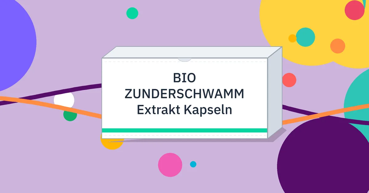 Symbolbild: Packung mit der Aufschrift BIO ZUNDERSCHWAMM Extrakt Kapseln (PZN 11552257) – Verfügbarkeit und Bezug in Apotheken in Frankfurt am Main
