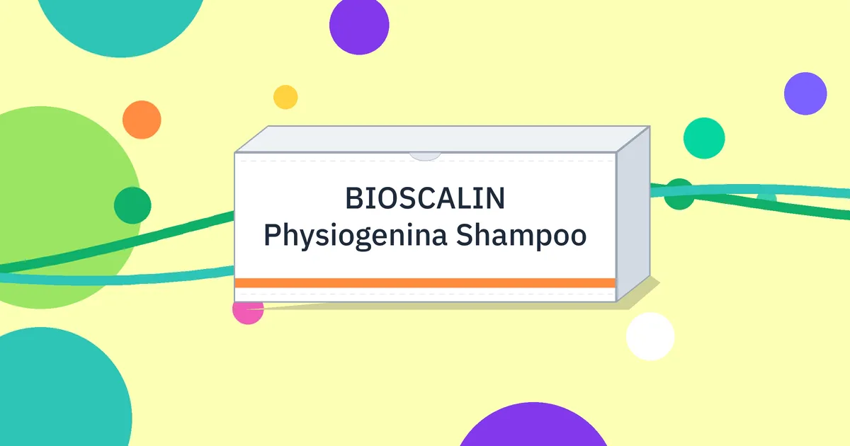 Symbolbild: Packung mit der Aufschrift BIOSCALIN Physiogenina Shampoo (PZN 18711084) – Verfügbarkeit und Bezug in Apotheken in Frankfurt am Main