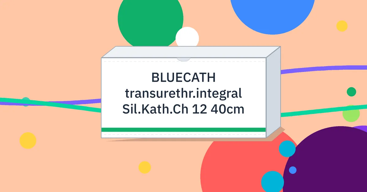 Symbolbild: Packung mit der Aufschrift BLUECATH transurethr.integral Sil.Kath.Ch 12 40cm (PZN 11850871) – Verfügbarkeit und Bezug in Apotheken in Frankfurt am Main