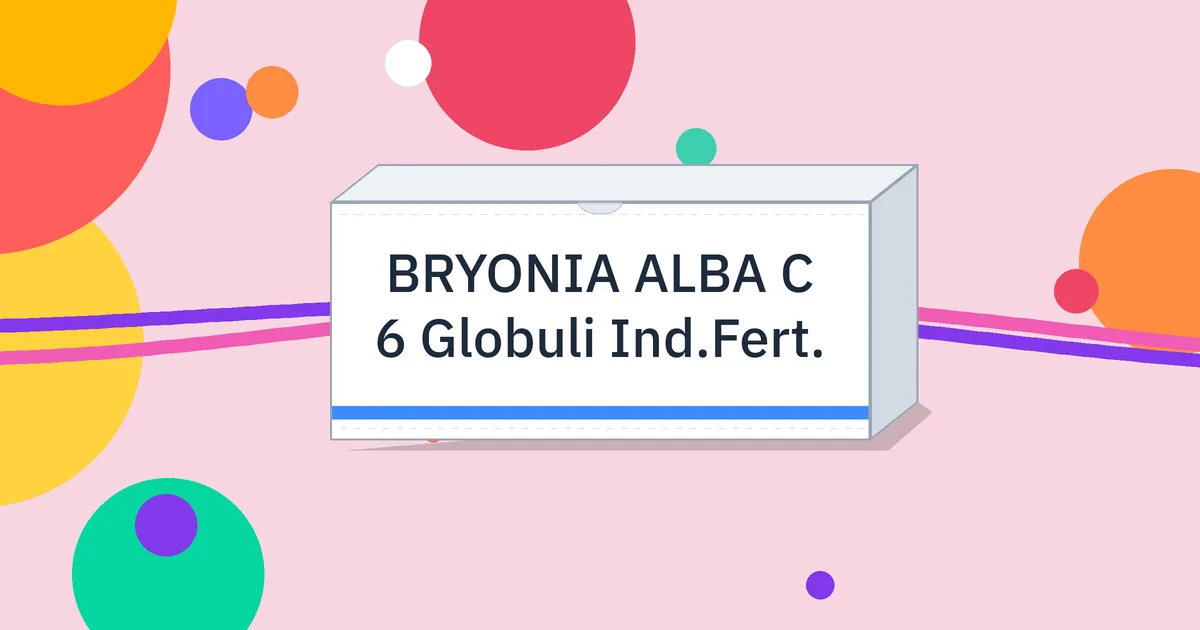Symbolbild: Packung mit der Aufschrift BRYONIA ALBA C 6 Globuli Ind.Fert. (PZN 17695101) – Verfügbarkeit und Bezug in Apotheken in Frankfurt am Main