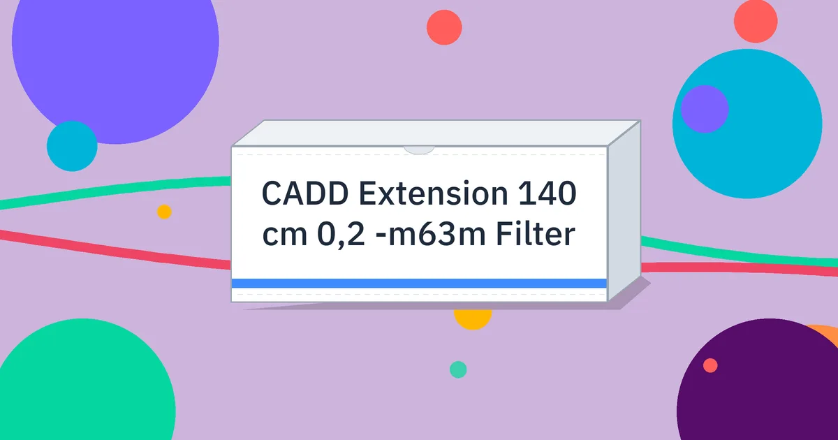 Symbolbild: Packung mit der Aufschrift CADD Extension 140 cm 0,2 -m63m Filter (PZN 11479365) – Verfügbarkeit und Bezug in Apotheken in Frankfurt am Main