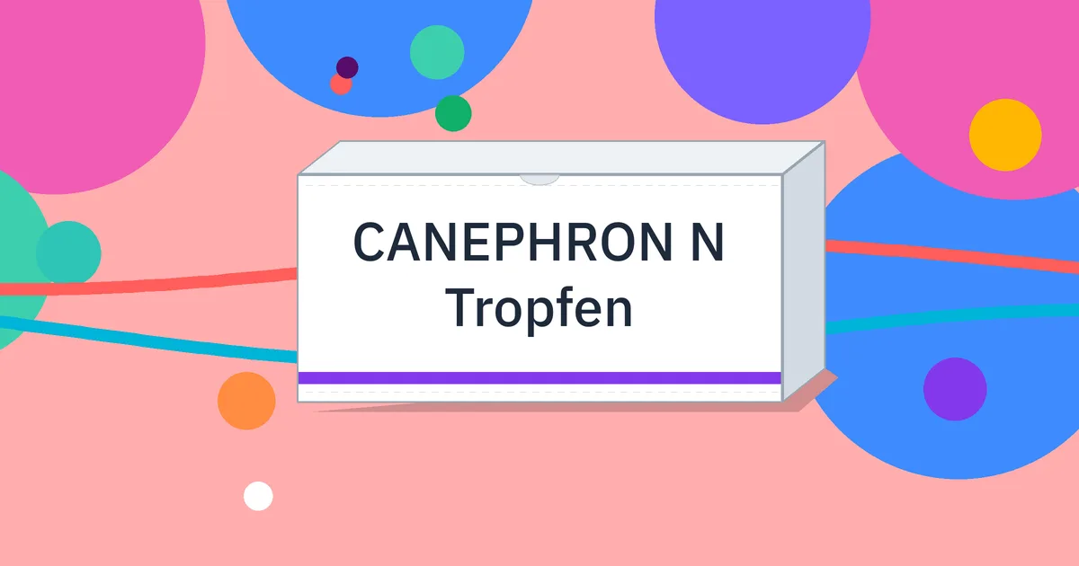 Symbolbild: Packung mit der Aufschrift CANEPHRON N Tropfen (PZN 04569197) – Verfügbarkeit und Bezug in Apotheken in Frankfurt am Main