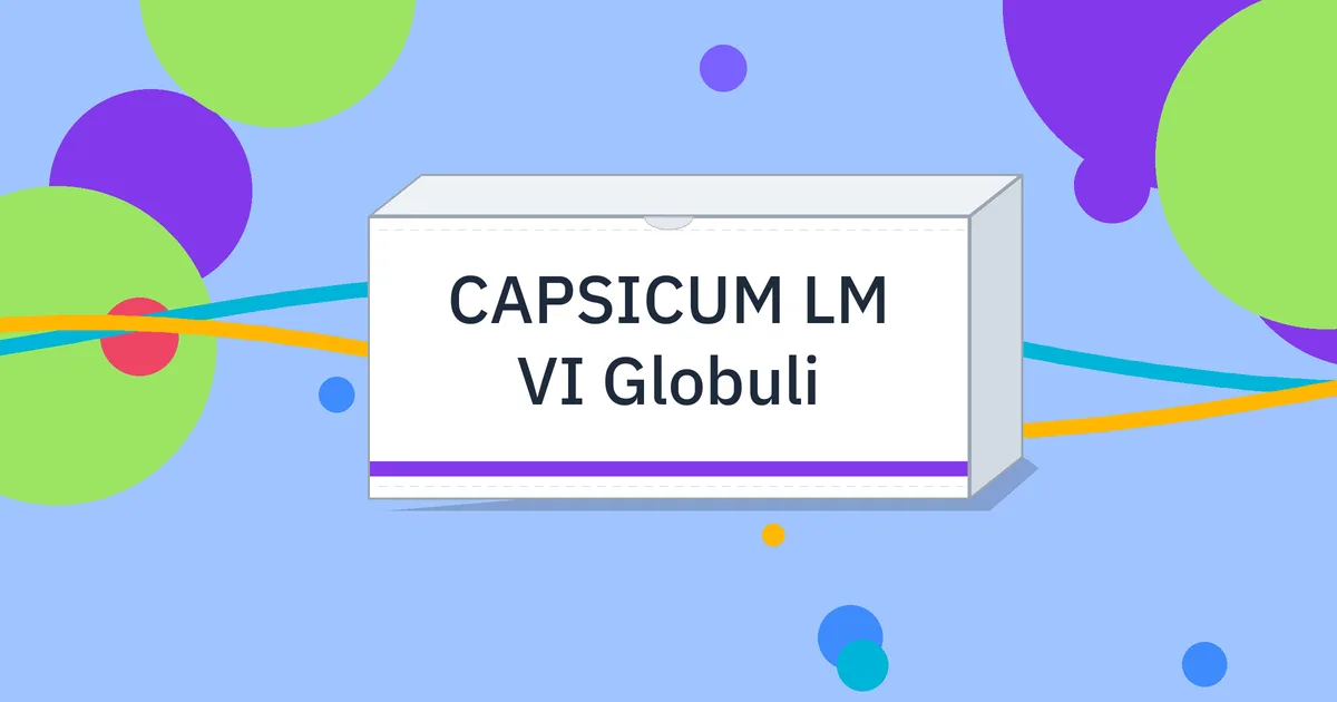 Symbolbild: Packung mit der Aufschrift CAPSICUM LM VI Globuli (PZN 02658904) – Verfügbarkeit und Bezug in Apotheken in Frankfurt am Main