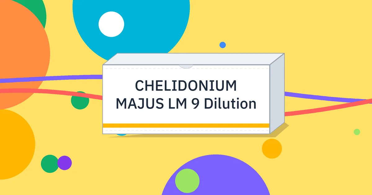 Symbolbild: Packung mit der Aufschrift CHELIDONIUM MAJUS LM 9 Dilution (PZN 12812909) – Verfügbarkeit und Bezug in Apotheken in Frankfurt am Main