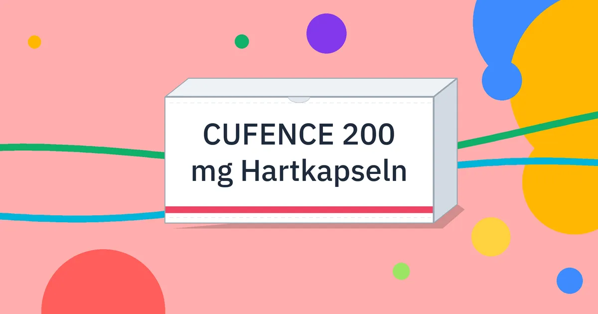 Symbolbild: Packung mit der Aufschrift CUFENCE 200 mg Hartkapseln (PZN 17585430) – Verfügbarkeit und Bezug in Apotheken in Frankfurt am Main