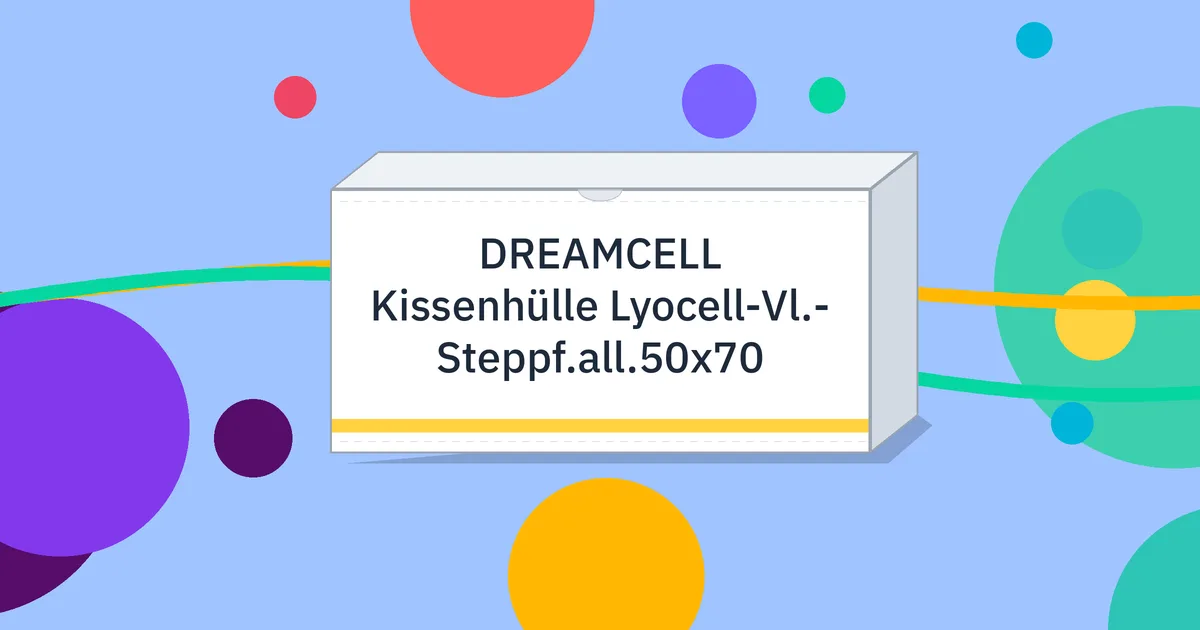 Symbolbild: Packung mit der Aufschrift DREAMCELL Kissenhülle Lyocell-Vl.-Steppf.all.50x70 (PZN 16895068) – Verfügbarkeit und Bezug in Apotheken in Frankfurt am Main