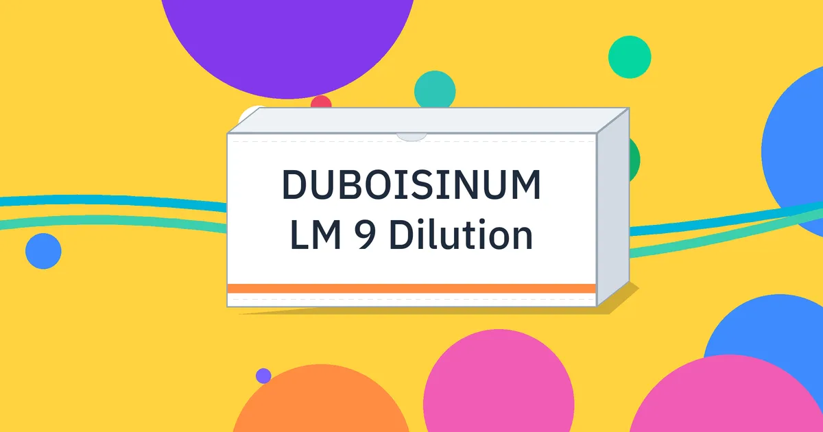 Symbolbild: Packung mit der Aufschrift DUBOISINUM LM 9 Dilution (PZN 13467455) – Verfügbarkeit und Bezug in Apotheken in Frankfurt am Main