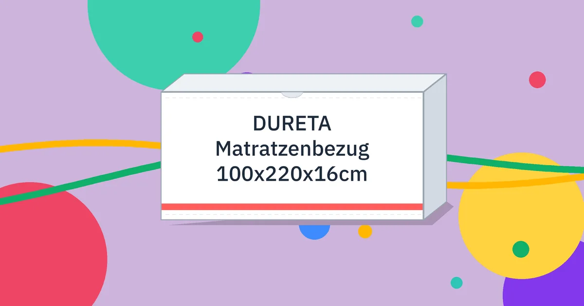 Symbolbild: Packung mit der Aufschrift DURETA Matratzenbezug 100x220x16cm (PZN 01855560) – Verfügbarkeit und Bezug in Apotheken in Frankfurt am Main
