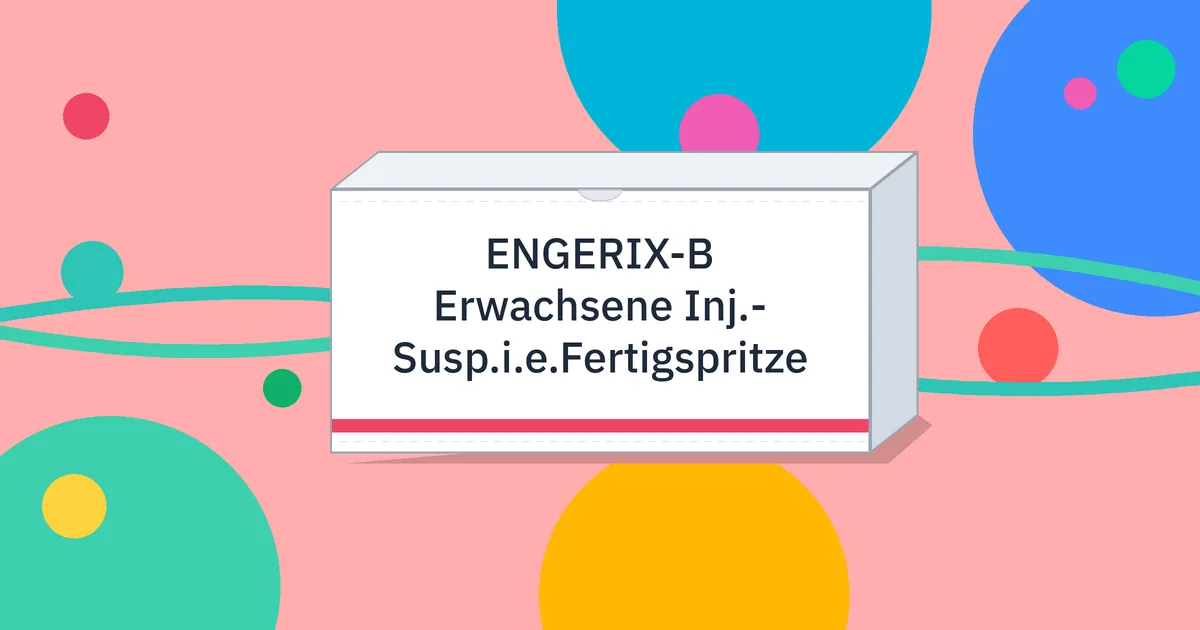 Symbolbild: Packung mit der Aufschrift ENGERIX-B Erwachsene Inj.-Susp.i.e.Fertigspritze (PZN 04792446) – Verfügbarkeit und Bezug in Apotheken in Frankfurt am Main