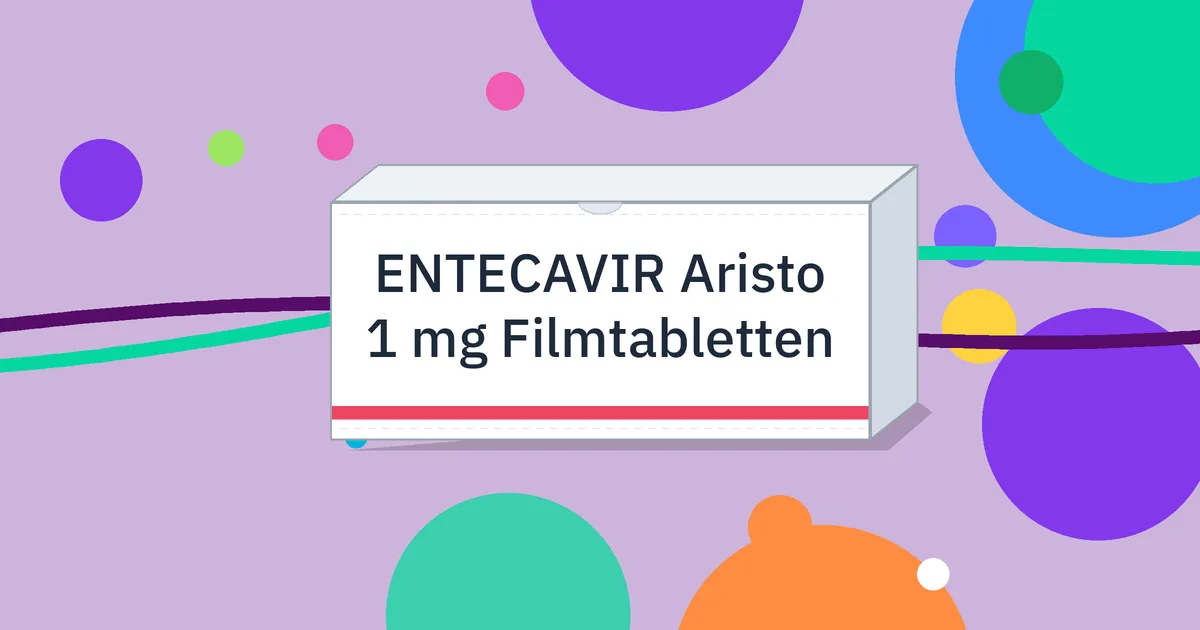Symbolbild: Packung mit der Aufschrift ENTECAVIR Aristo 1 mg Filmtabletten (PZN 13702301) – Verfügbarkeit und Bezug in Apotheken in Frankfurt am Main