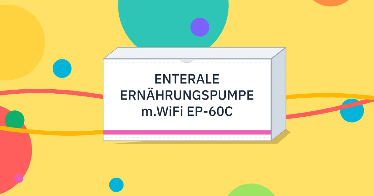 Symbolbild: Packung mit der Aufschrift ENTERALE ERNÄHRUNGSPUMPE m.WiFi EP-60C (PZN 19147875) – Verfügbarkeit und Bezug in Apotheken in Frankfurt am Main