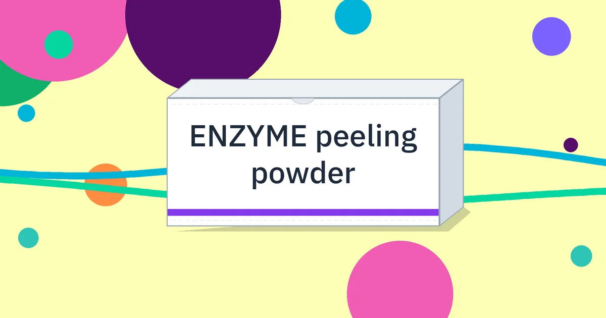 Symbolbild: Packung mit der Aufschrift ENZYME peeling powder (PZN 16767838) – Verfügbarkeit und Bezug in Apotheken in Frankfurt am Main