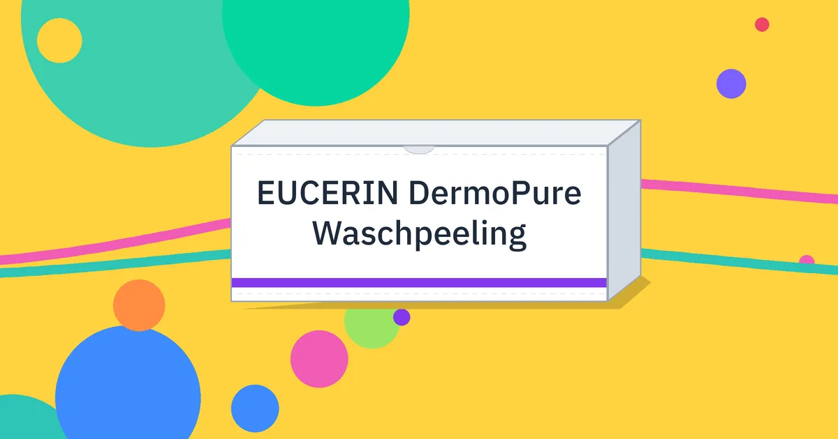 Symbolbild: Packung mit der Aufschrift EUCERIN DermoPure Waschpeeling (PZN 13235762) – Verfügbarkeit und Bezug in Apotheken in Frankfurt am Main