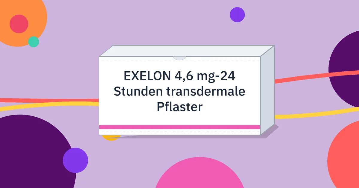 Symbolbild: Packung mit der Aufschrift EXELON 4,6 mg-24 Stunden transdermale Pflaster (PZN 06733637) – Verfügbarkeit und Bezug in Apotheken in Frankfurt am Main
