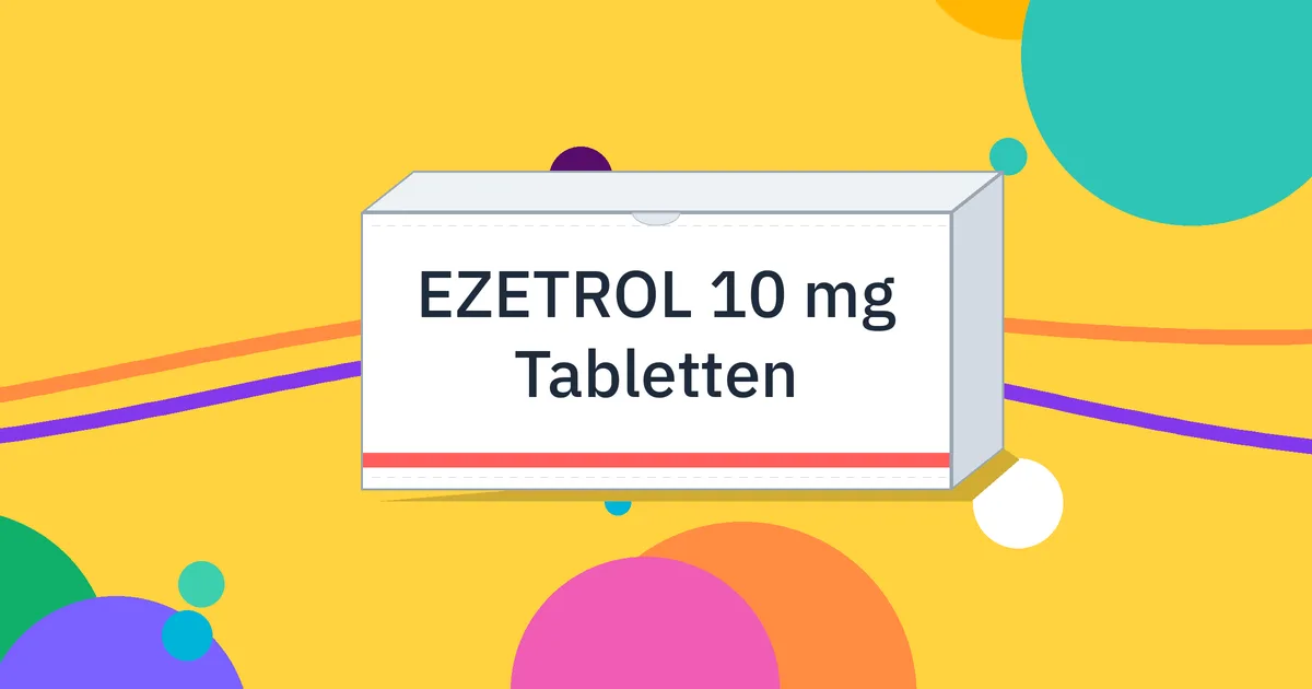 Symbolbild: Packung mit der Aufschrift EZETROL 10 mg Tabletten (PZN 10188097) – Verfügbarkeit und Bezug in Apotheken in Frankfurt am Main