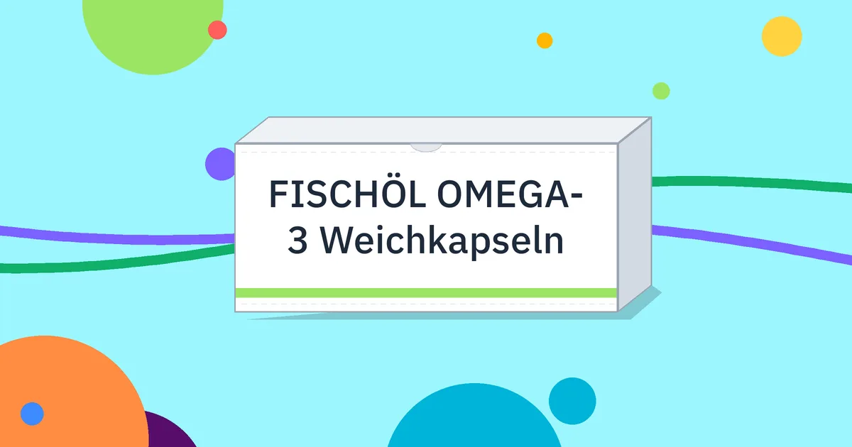 Symbolbild: Packung mit der Aufschrift FISCHÖL OMEGA-3 Weichkapseln (PZN 20627095) – Verfügbarkeit und Bezug in Apotheken in Frankfurt am Main