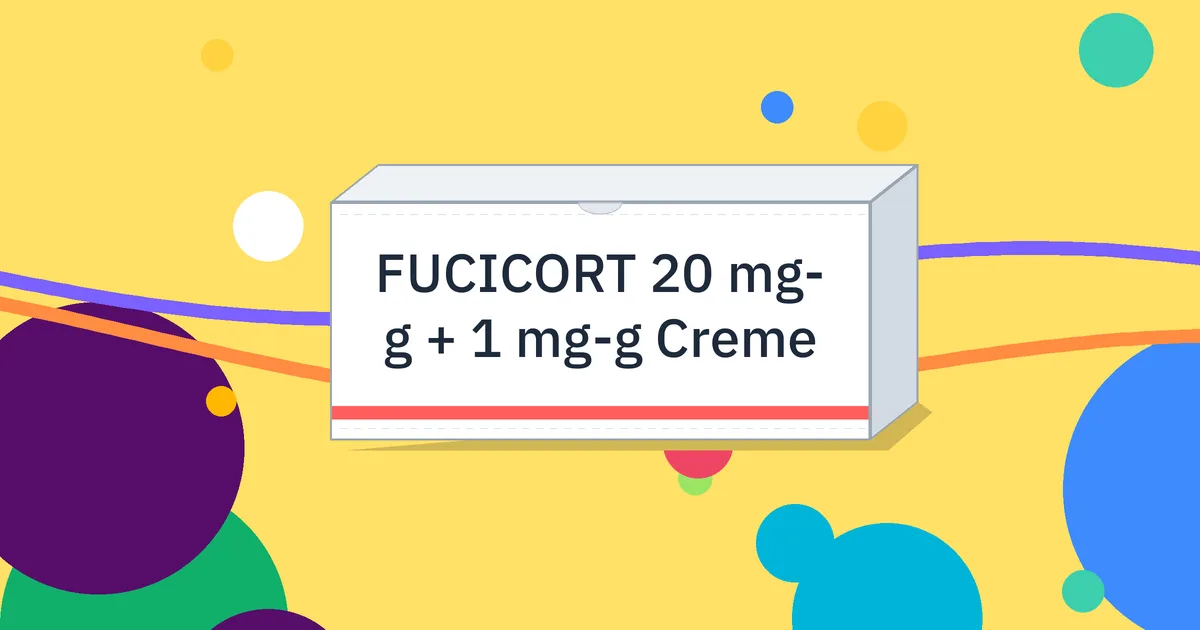 Symbolbild: Packung mit der Aufschrift FUCICORT 20 mg-g + 1 mg-g Creme (PZN 01003609) – Verfügbarkeit und Bezug in Apotheken in Frankfurt am Main